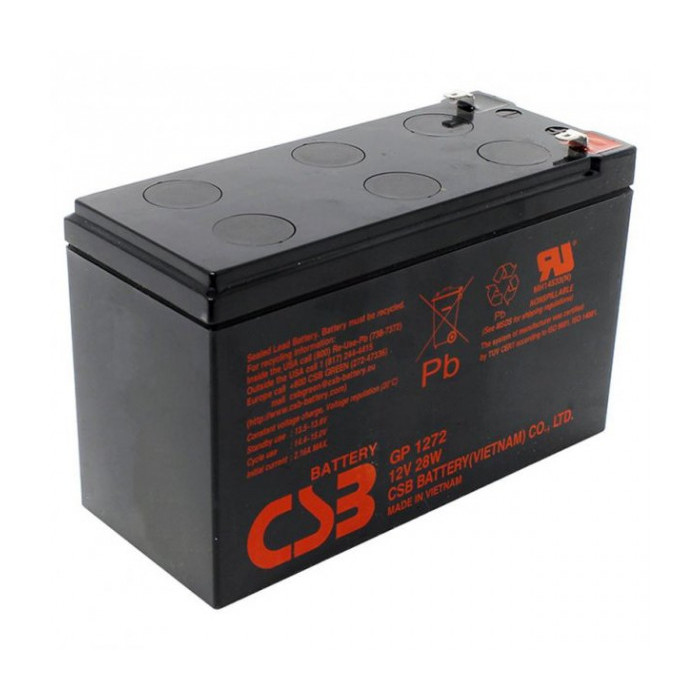 Аккумуляторная батарея CSB GP1272-28W 12V 7,2Ah цена, отзывы, купить ...
