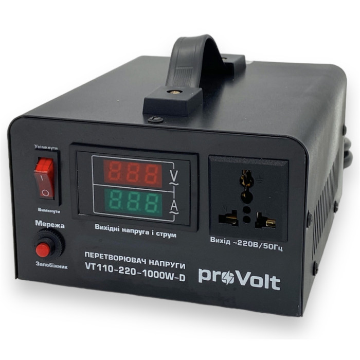 Преобразователь напряжения 110В в 220В proVolt VT110-220-1000w-D цена ...