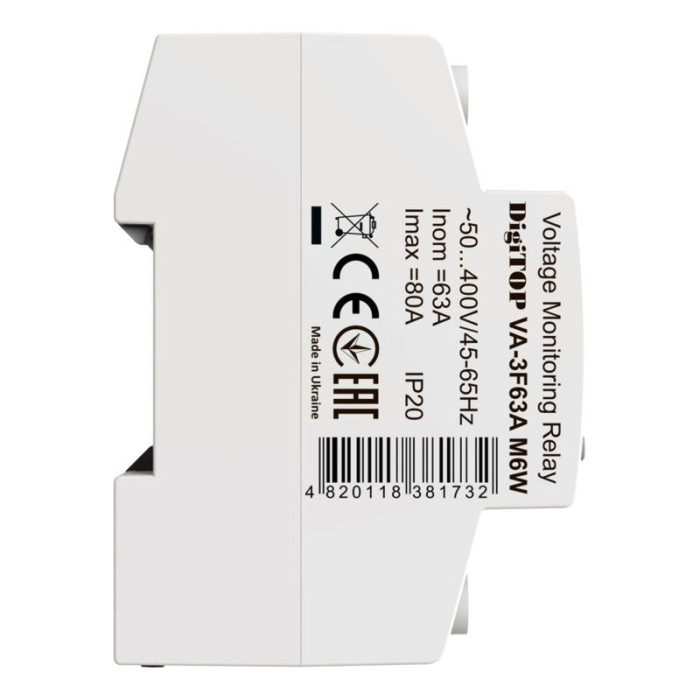 Реле напряжения DigiTOP VA-3F63A M6W цена, отзывы, купить, инструкция ☎ Voltmarket